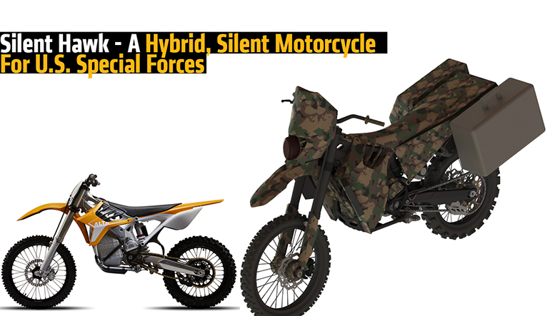 Motocicleta hibrida Silenthawk a DARPA - Romania Military