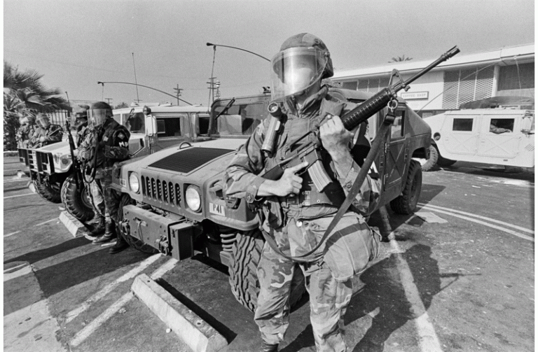 LA Riots - Romania Military